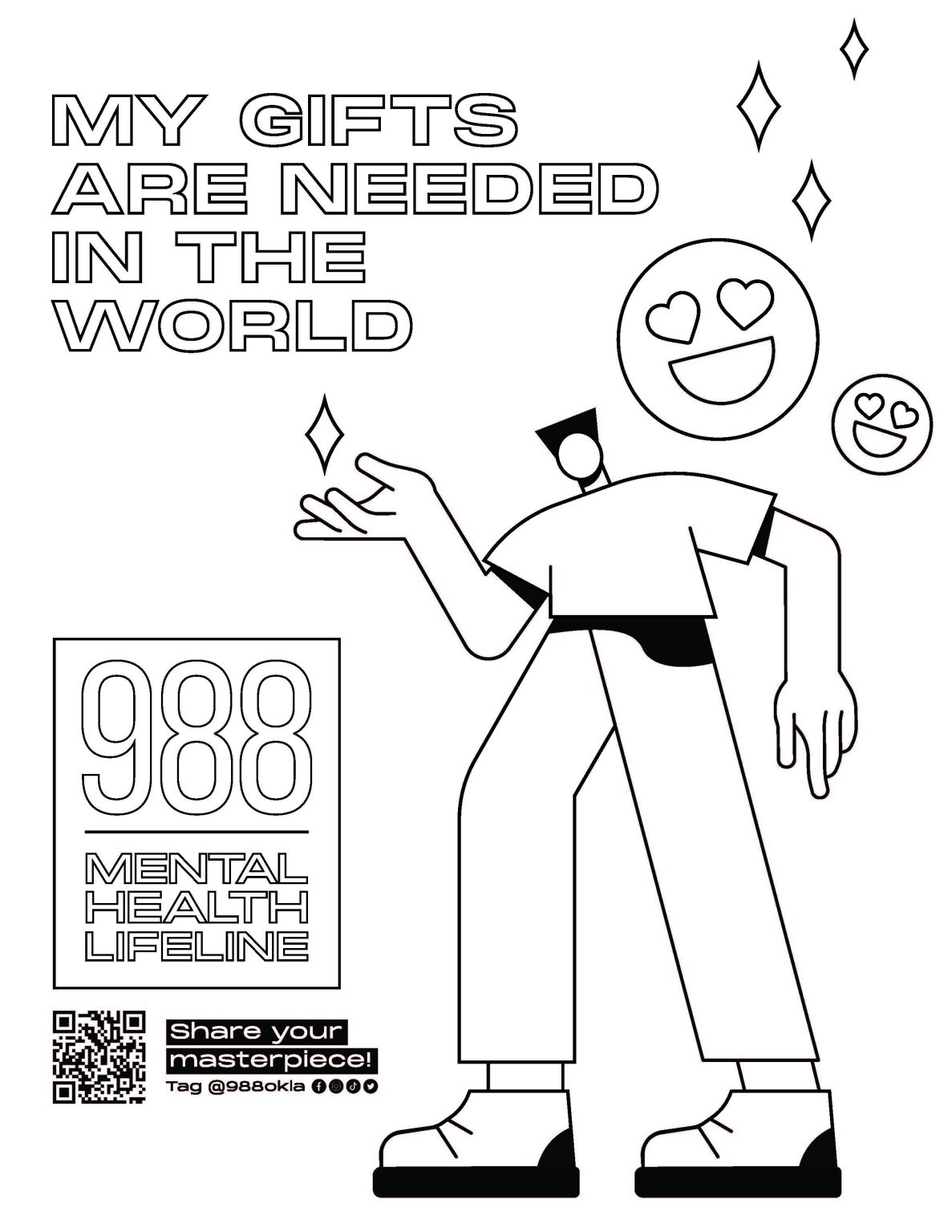 Coloring Sheets Archives - 988: Oklahoma's Mental Health Lifeline